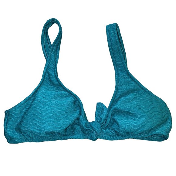 Mossimo Supply Co. | Swim | Mossimo Textured Blue Teal Bikini Top ...